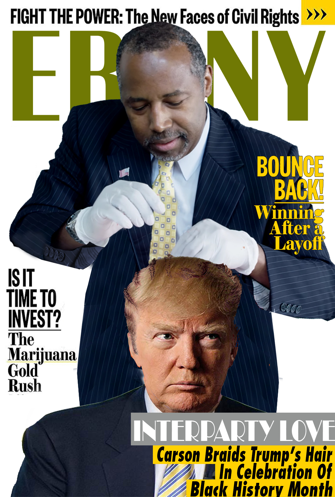 Ben Carson Braids Donald Trump’s Hair For Black History Month ...